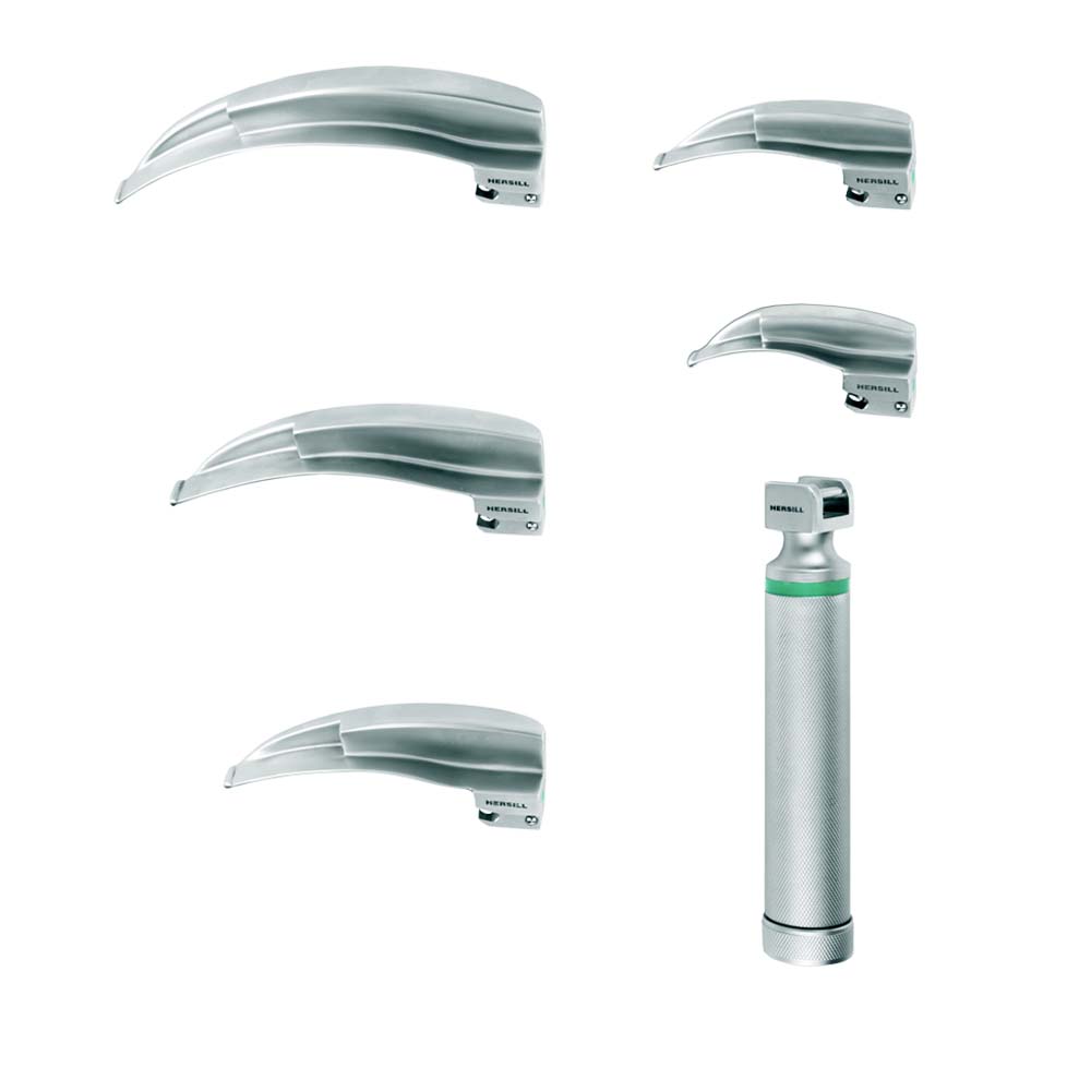 Laringoscopio Megaray con palas de fibra óptica integrada - Hersill